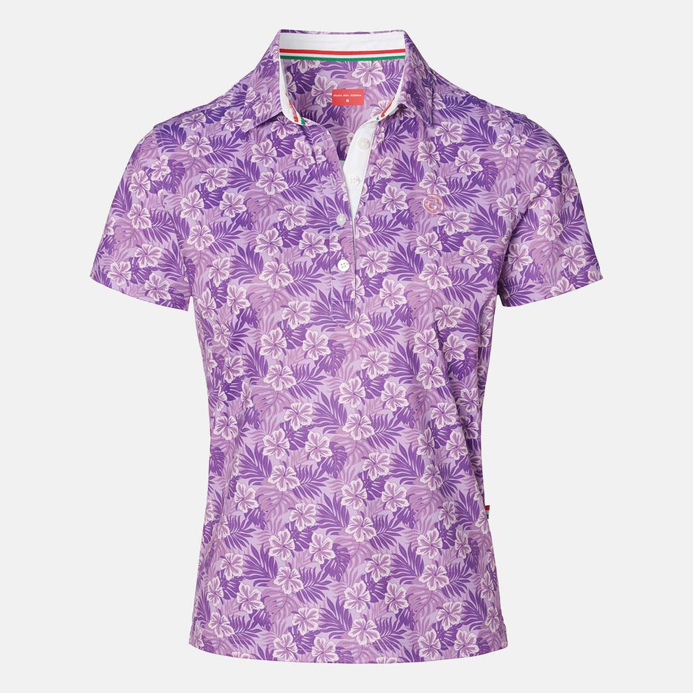 Womens Golf Polo Lucia - Purple/White – Duca del Cosma US